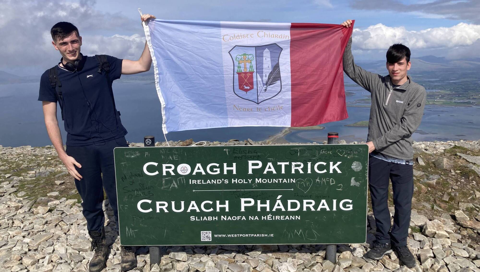 Graffiti ruining Croagh Patrick sign - news - Western People