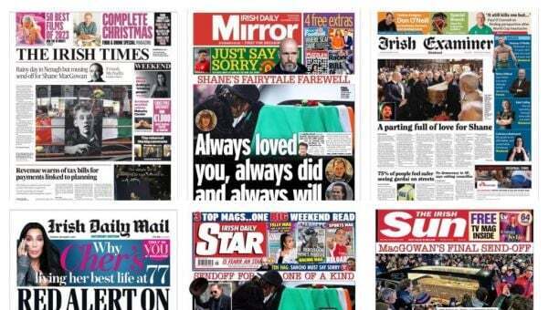 What the papers say: Saturday's front pages - Homepage - Western People