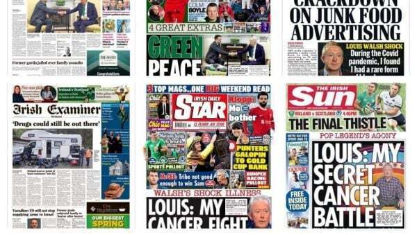 What the papers say: Saturday's front pages - Homepage - Western People