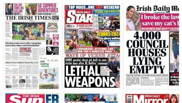 What the papers say: Saturday's front pages - Homepage - Western People